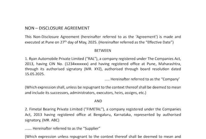 Draft contracts for your business by Amankumaryad55 | Fiverr